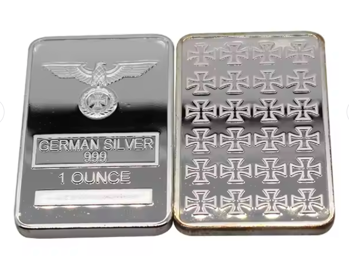 Eagle Iron Cross - 1oz German Silver Bar - Alloy | eBay UK