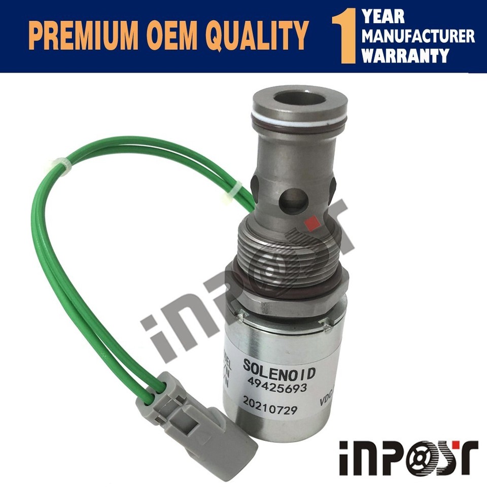 24V Stop Solenoid 49425693 231-6287 For Caterpillar CAT 3126 3126B ...