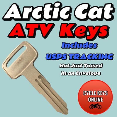 Arctic Cat ATV spare replacement keys Cut to Code key for codes D39810 ...