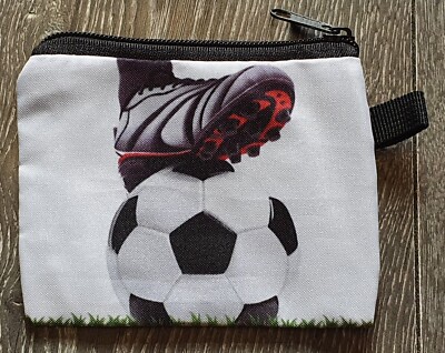 Sport Football Design 1 Coin Purse 13.5cm x 11cm Bag Pouch FREE P&P ...