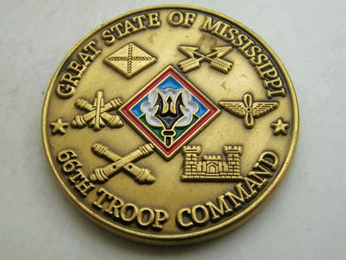 GREAT STATE OF MISSISSIPPI 66TH TROOP COMMAND CHALLENGE COIN | eBay