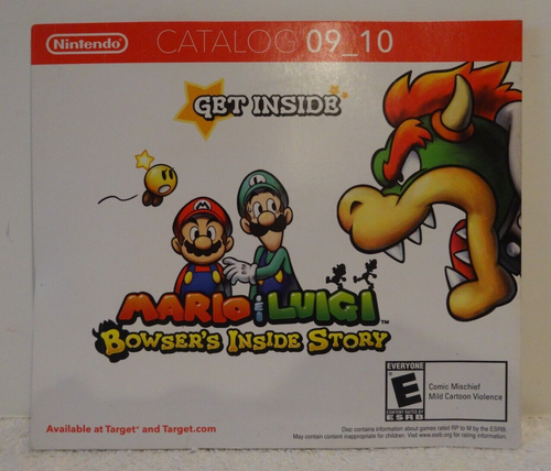 SUPER RARE Nintendo CD rom Catalog 09_10 Wii Promo Promotional Material ...