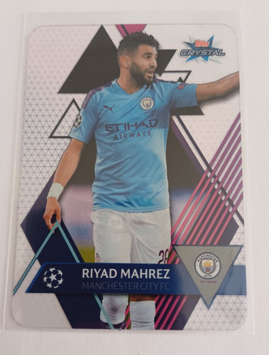 Carte Card Carta Riyad MAHREZ Manchester City Algérie TOPPS CRYSTAL ...