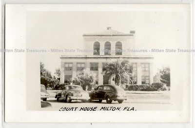 Santa Rose County Courthouse, Milton, Florida; history, photo postcard ...
