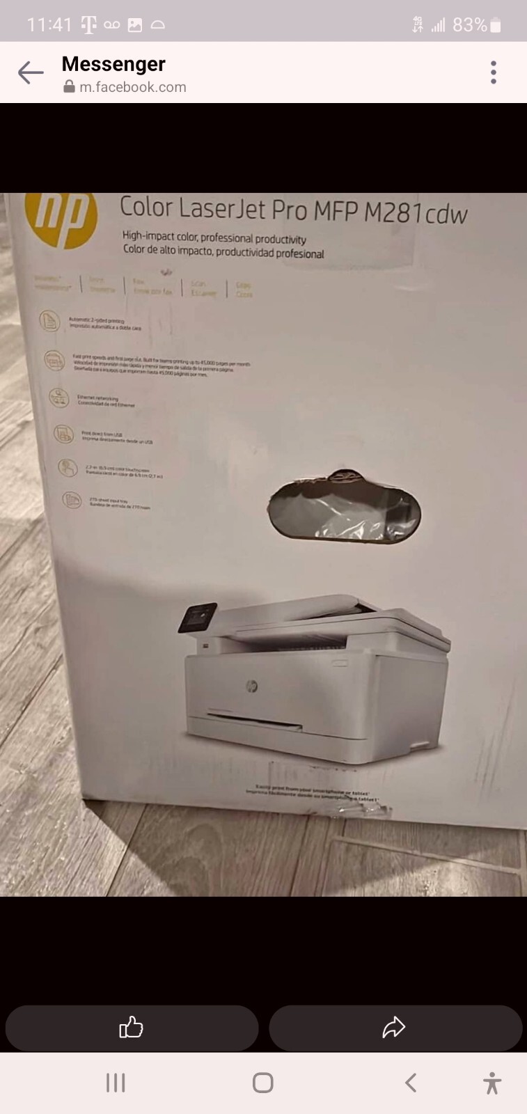 HP LaserJet Pro M281cdw Wireless Color Laser All-In-One Printer for ...