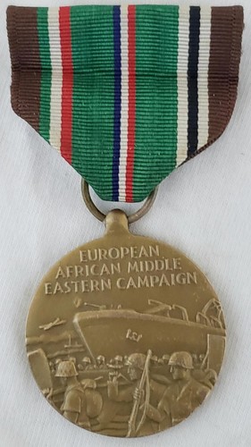 WORLD WAR II EUROPEAN AFRICAN MIDDLE EASTERN CAMPAIGN SERVICE MEDAL | eBay