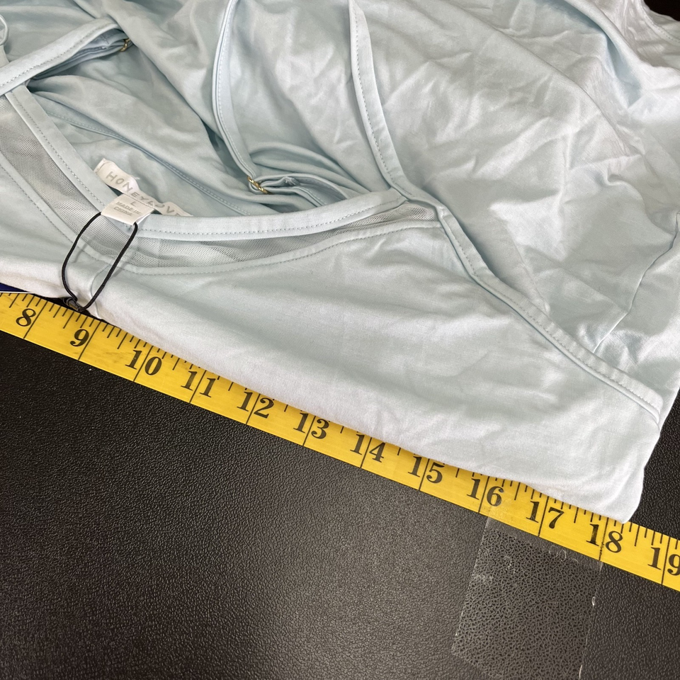 Honeylove Cami Tank Top Women Large Blue Bliss Wear Soft Airy Mesh ...