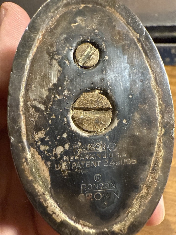 Vintage Ronson Crown Table Lighter – Mid-Century Cast Metal – U.S ...
