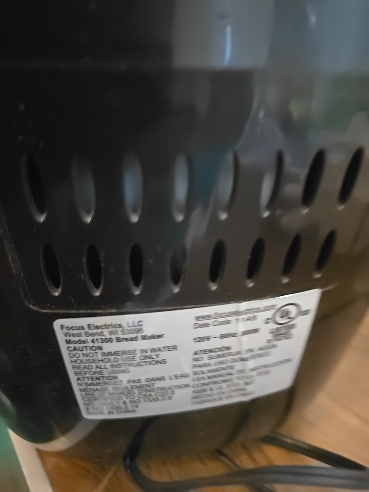 West Bend Bread Dough Maker Machine Hi Rise Dual Blade Model 41300 | eBay