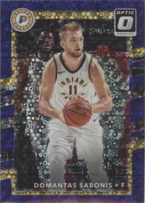 2017-18 Panini Donruss Optic - Domantas Sabonis #57 Purple Fast Break ...