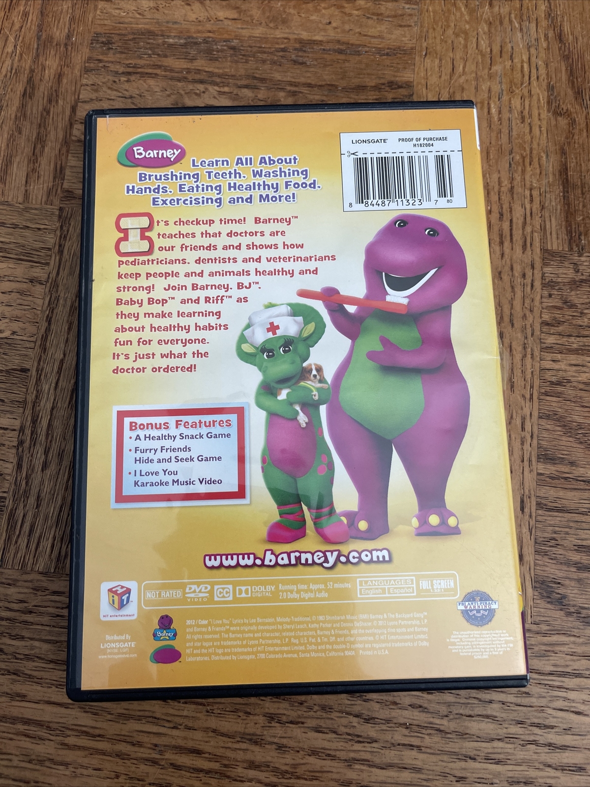 Barney Let’s Go To The Doctor DVD-Rare Vintage-SHIPS N 24 HOURS ...