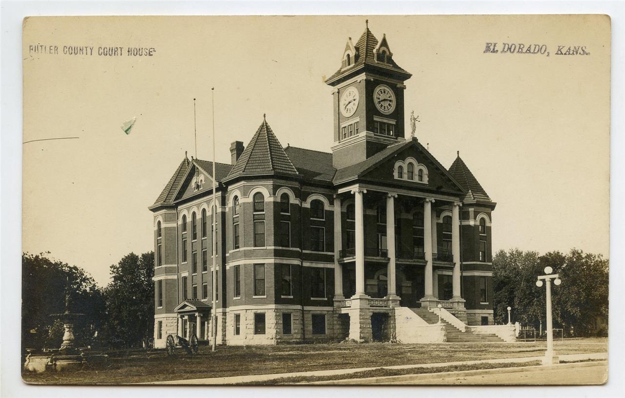 Butler County Court House El Dorado Kansas KS Vintage Real Photo ...