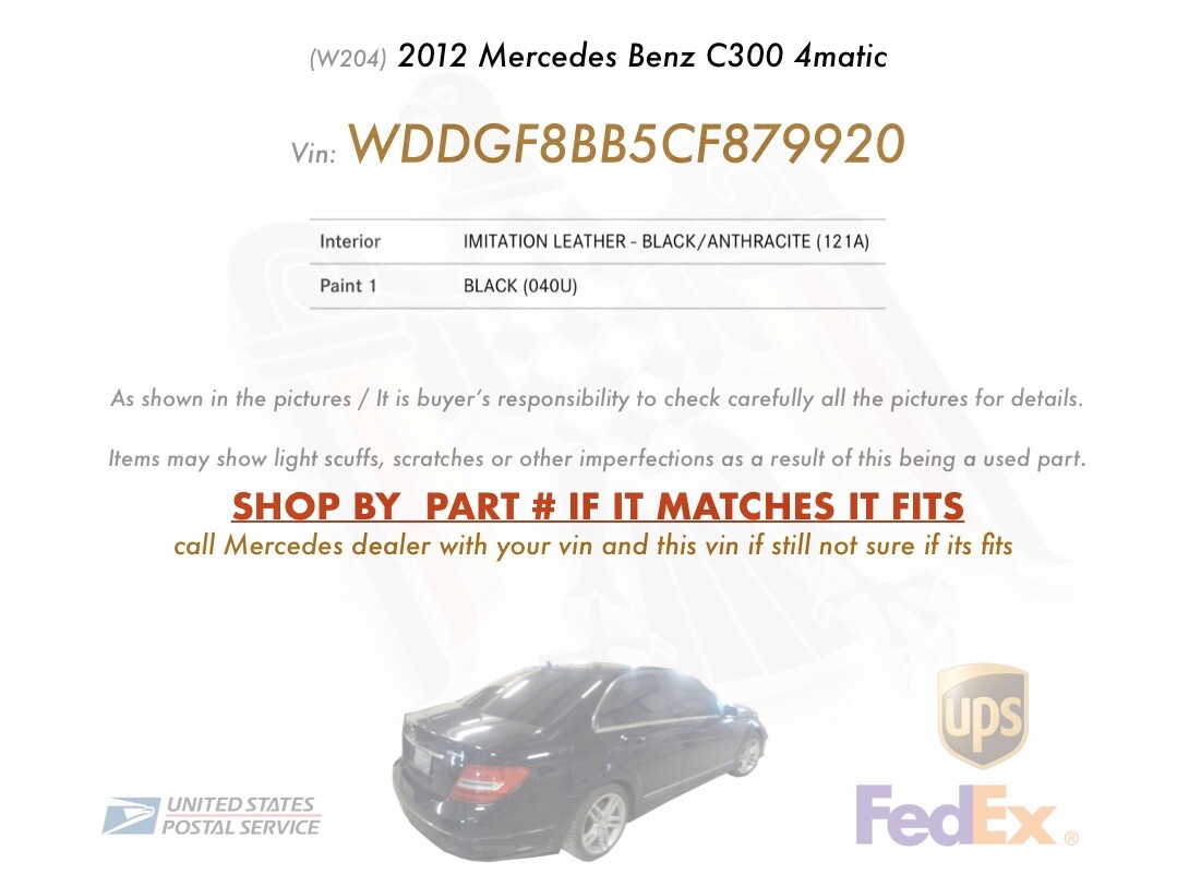 MERCEDES 2006-2021 Door Panel TRUNK VISOR VANITY Courtesy Light Lamp ...