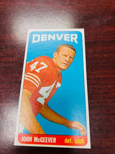 1965 Topps #59 John McGeever Denver Broncos - MINT - PACK FRESH | eBay