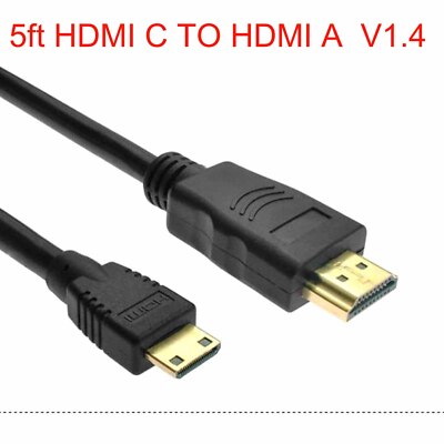 Mini HDMI C TO HDMI A VIDEO Cable For Sony Handycam HDR-PJ600 v/e HDR ...