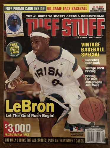 Tuff Stuff Magazine LeBron James Let The Gold Rush Begin! June 2003 | eBay