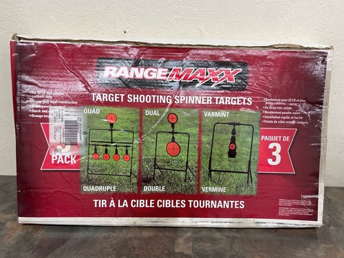RANGE MAXX .22 TARGET SHOOTING SPINNER TARGETS 3PK - NEW (WBP004782 ...
