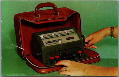 c1950s Office Machine Advertising POSTCARD - Facit Mechanical ...