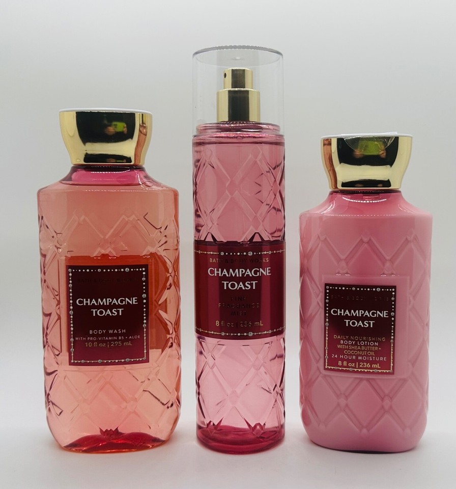 Bath & Body Works Champagne Toast Shower Gel Wash Lotion Fragrance Mist ...