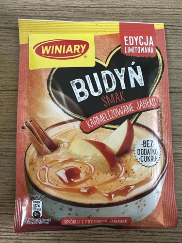 5 x Winiary Budyn Caramel & Apple Flavoured Pudding 35g (Pack of 5 ...