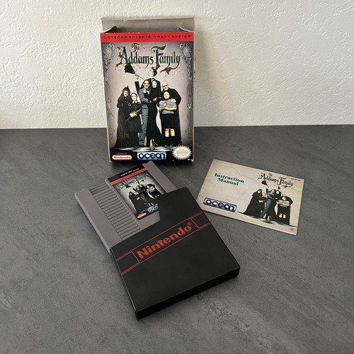 The Addams Family Original NES Game Nintendo Complete In Box CIB With ...
