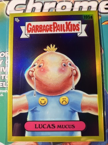 2022 Garbage Pail Kid Chrome Series 5 Yellow Refractor #195a Lucas ...