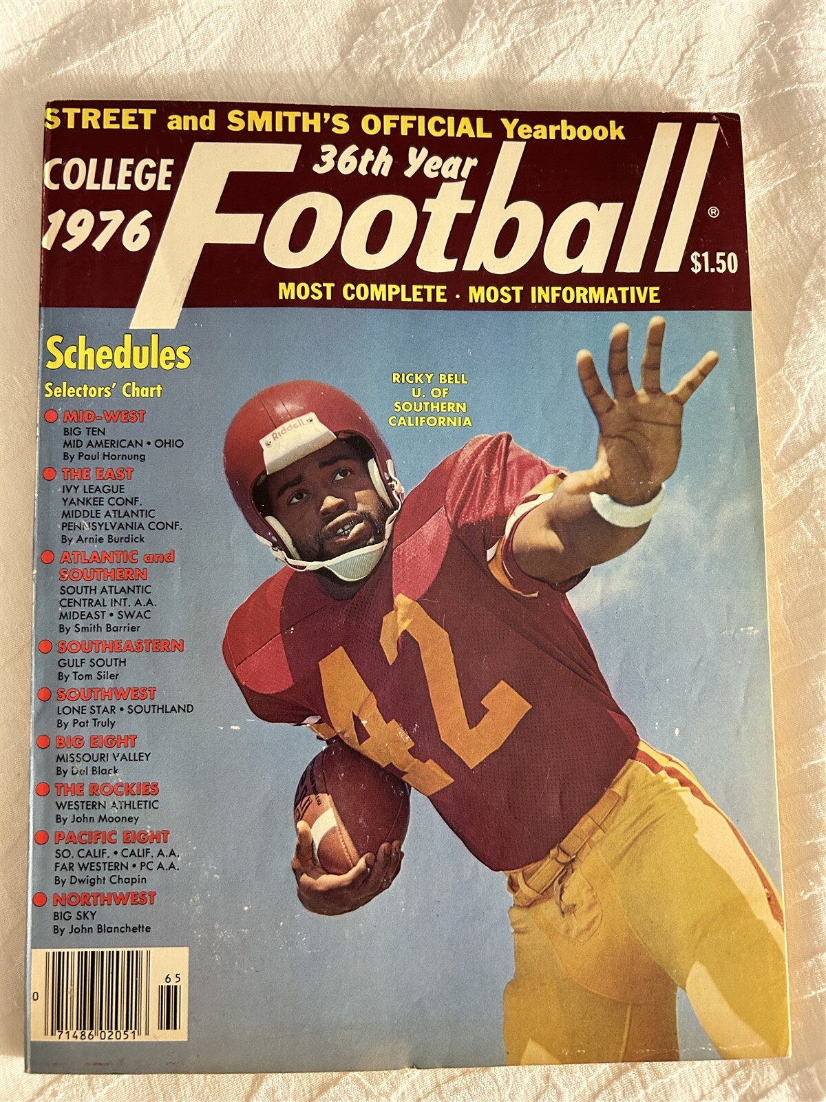 1976 Street and Smith's USC Trojans RICKY BELL NCAA 76 All Americans ...