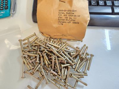 (200) NATIONAL AEROSPACE STANDARDS MACHINE SCREW NAS1218-08-15P 5305-00 ...