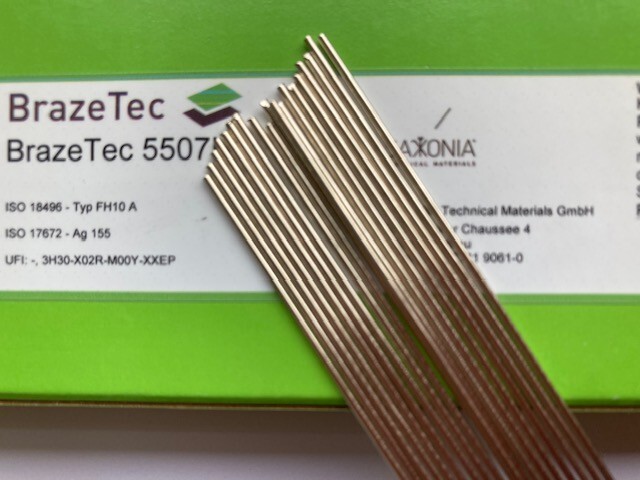 silver solder kit Brazetec 5507 55%ag 1.0mm 40 rods x 500mm FREE ...