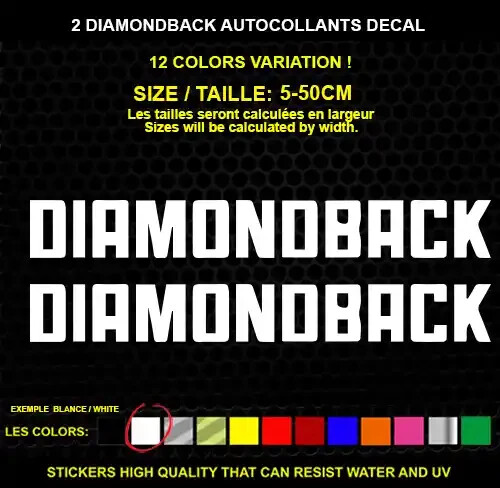 2 DIAMONDBACK BIKE sticker Genuine decal sticker WATERPROOF | eBay