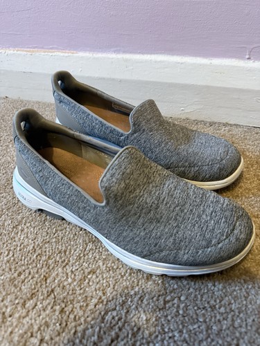 Size 6 39 Sketchers Ultra Go Grey White Slip On Shoes Pumps Orthotics ...