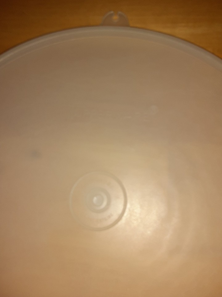 Vtg Tupperware #230 Round Sheer Seal Lids 9" C Tab Set Of 2 | eBay