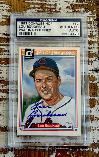 Lou Boudreau 1983 Donruss Hall Of Fame Heroes #12 Autographed | eBay