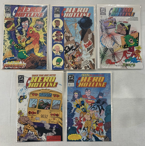 Hero Hotline #1, 2, 3, 4, 5! DC 1989! Near Complete Mini-Series! | eBay