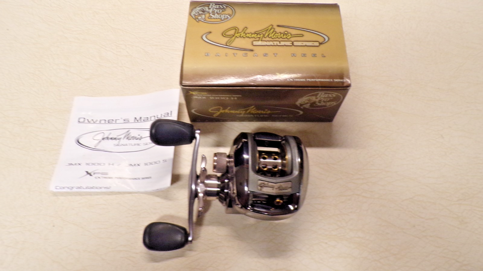 BASS PRO SHOPS FISHING REEL - JOHNNY MORRIS JMX-10HC - 10 BALL B ...