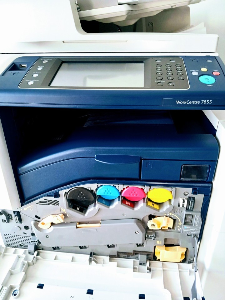 Xerox WorkCentre 7855 Color Copier Printer Scanner with Stapling ...