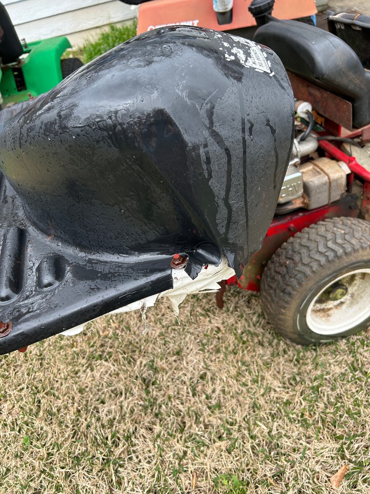 Snapper rear engine rider bagger grass catcher Frame n plastic cover ...