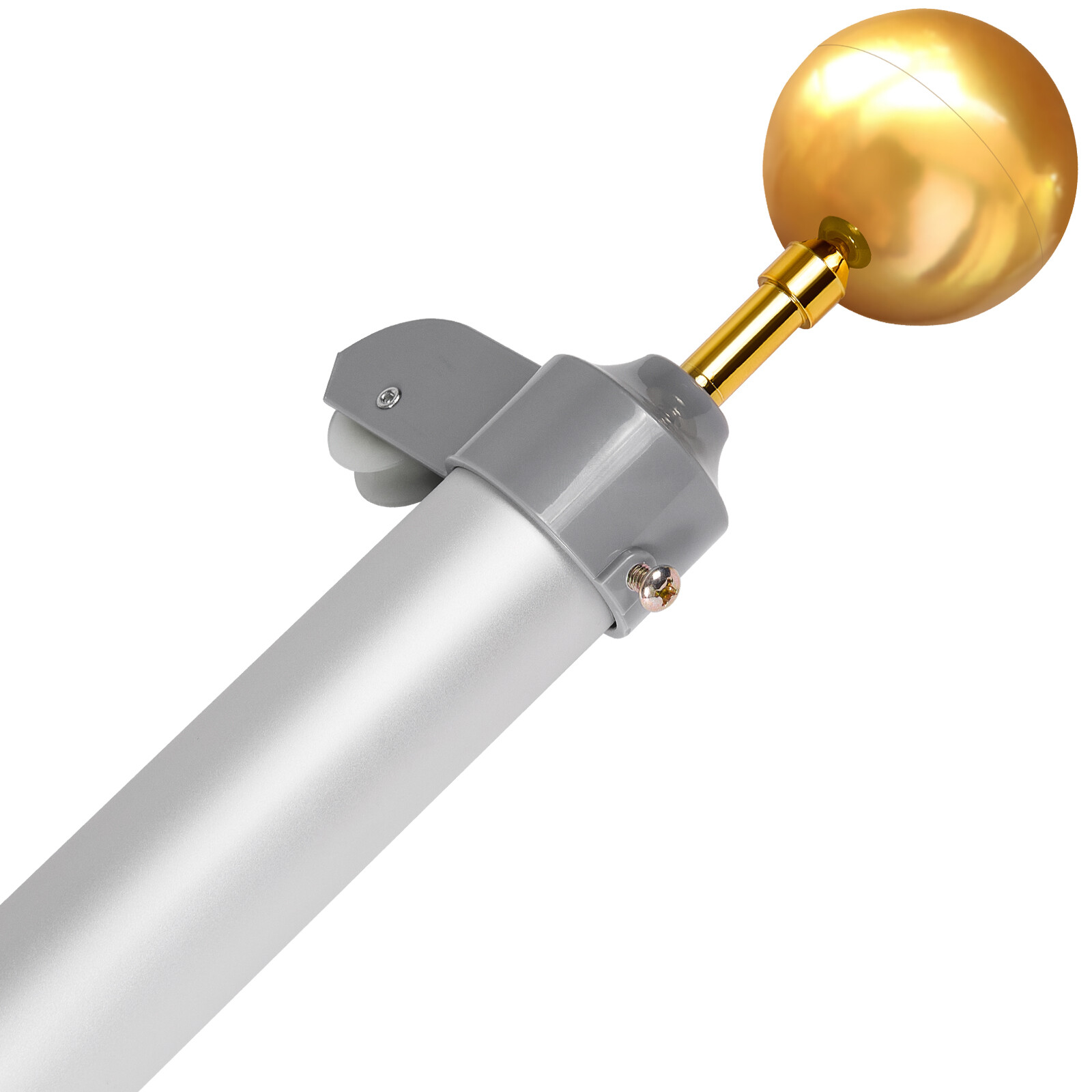 VEVOR 25FT Detachable Flagpole Kit Heavy Duty Aluminum Flag Pole ...