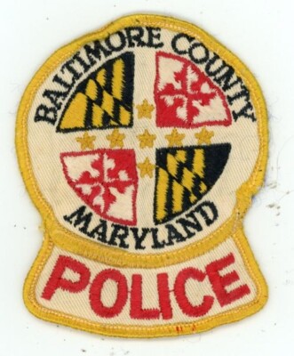 MARYLAND MD BALTIMORE COUNTY POLICE NICE SHOULDER PATCH SHERIFF | eBay
