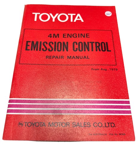 TOYOTA 4M ENGINE EMISSION CONTROL Repair Manual 1979 MX32R 36R MS111R ...