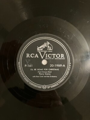 0k used PERRY COMO I'll Be Home For Christmas/Santa Claus Is Coming ...