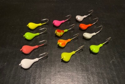 10 Tog Blackfish Sparkie Jigs 1/8oz, to 1.5oz With Mustad Duratin Hooks ...