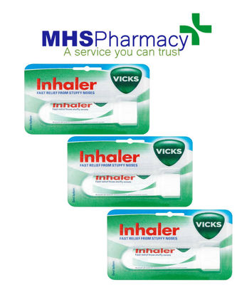 3 PACKS Vicks Inhaler Nasal Stick 5000174025637| eBay