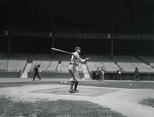 Babe Ruth Practicing At Yankee Stadium 1925 OLD BASEBALL PHOTO | eBay