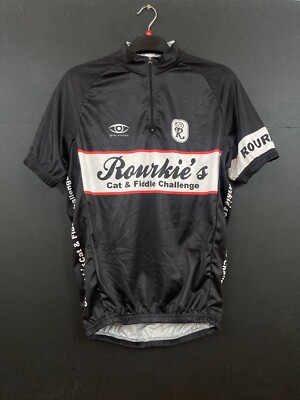 Rourke Cycles Cat & Fiddle Short Sleeve Jersey with Pockets (1/4 Zip ...
