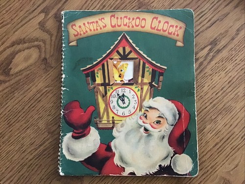 1954 Santa's Cuckoo Clock Pop Up Book (Polygraphic Company of America ...