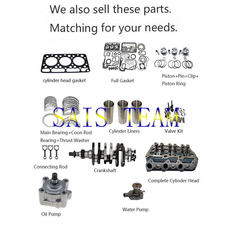 ZL600 Overhaul Rebuild Kit for Kubota Engine Tractor B1550 B6000 B6200 ...