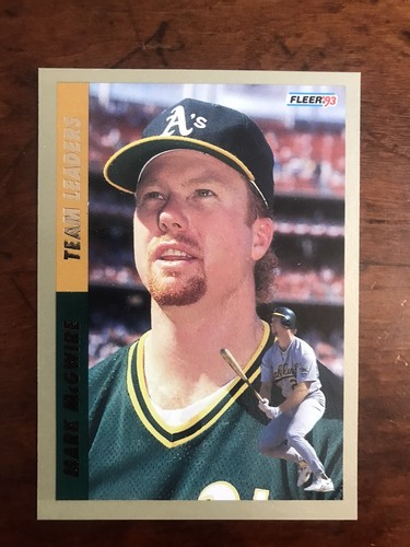 Mark McGwire 1993 Fleer Team Leaders Card 2 of 10 Oakland A's | eBay