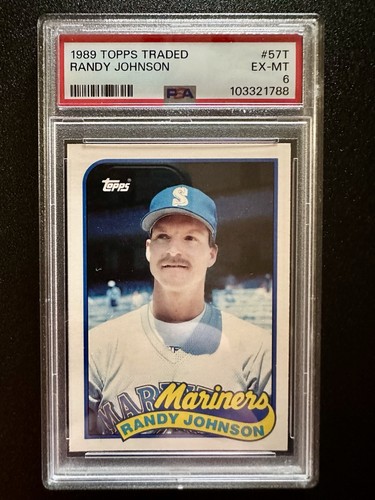 1989 Topps Traded Randy Johnson #57T PSA 6 EX-MT | eBay