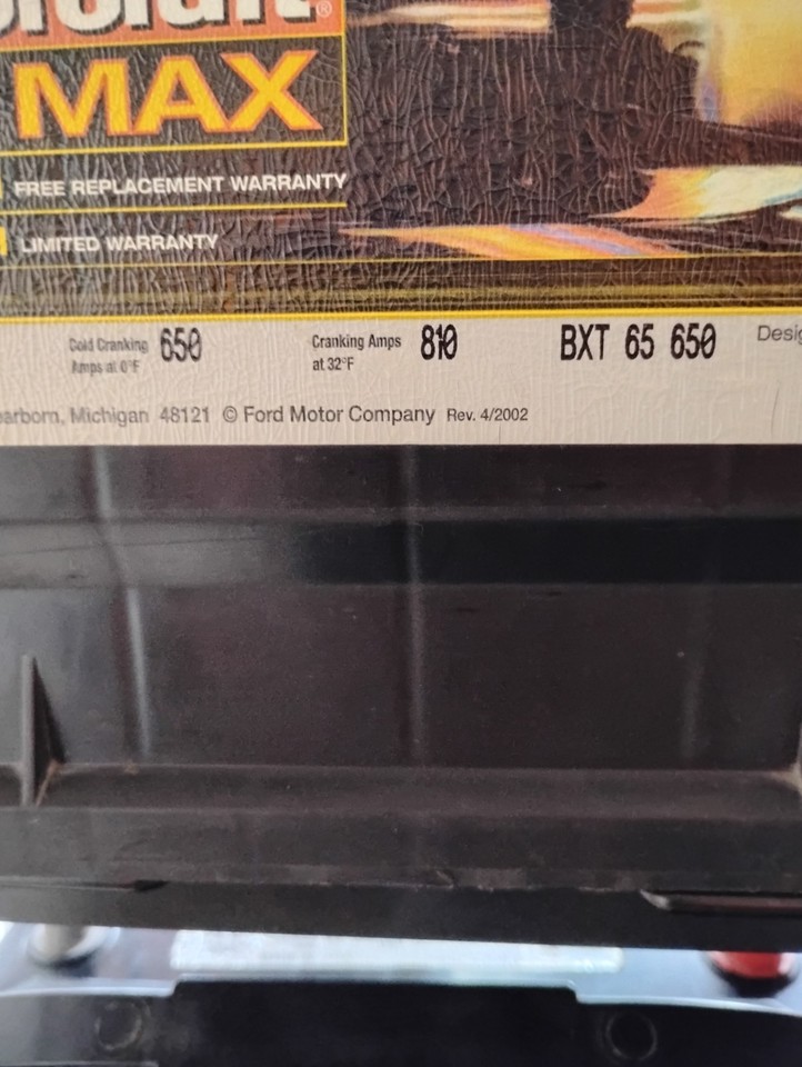 Vintage Ford Motorcraft Battery Display With 5 faux Batteries. Dated ...